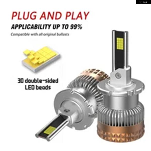 2個 D2S D4S LED CANバス車用 ヘッドライト 電球 D1S D2R D3S D4R D5S D8S 超高輝度 Dシリーズ 電球 6000K ホワイト 1:1High-concerned chemical:NoneWattage...