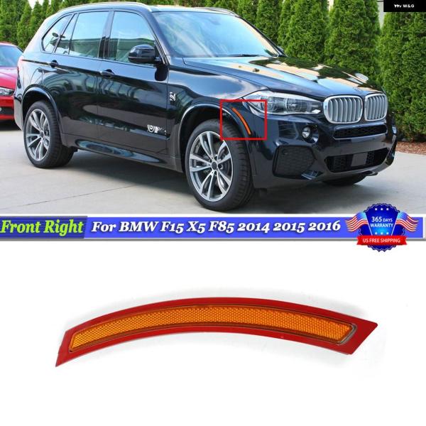 1PC 左右側 バンパー マーカー リフレクター ライト 2014-2017 BMW F15 F85 X5 車用サイド マーカーライト 63147290094 63147290093High-concerned chemical:NoneV...