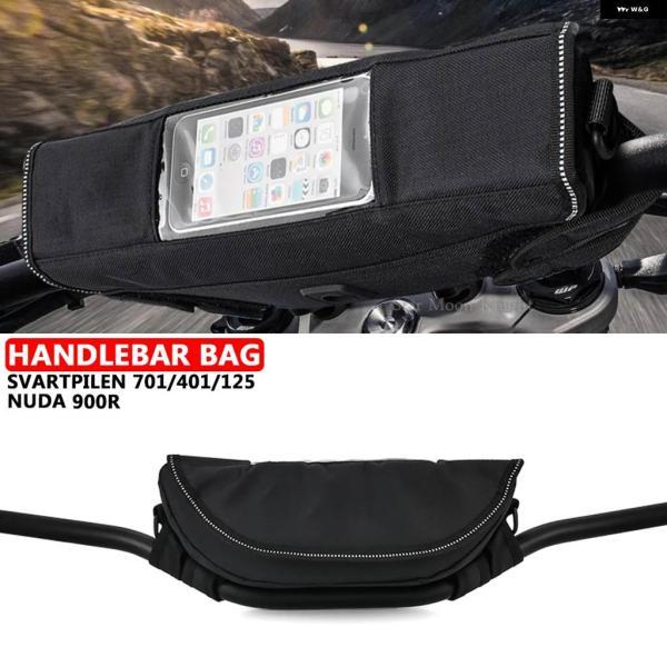 HUSQVARNA SVARTPILEN 701 401 125 NUDA 900 R バイク アクセサリー 防水 バッグ 収納 ハンドルバー バッグ トラベル ツールバッグ カスタム パーツ アクセサリーHigh-concerned ch...