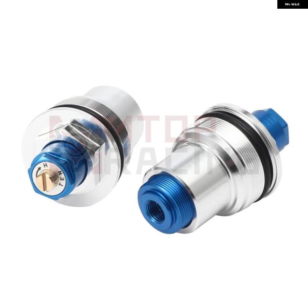 ヤマハ 4KG-23111-10-00プリロード フォーク キャップ XJR1300 1998-2002 XJR1200 1996 1999-2000 調整 フォーク ボルト シルバーブルー カスタム パーツ アクセサリーHigh-conc...