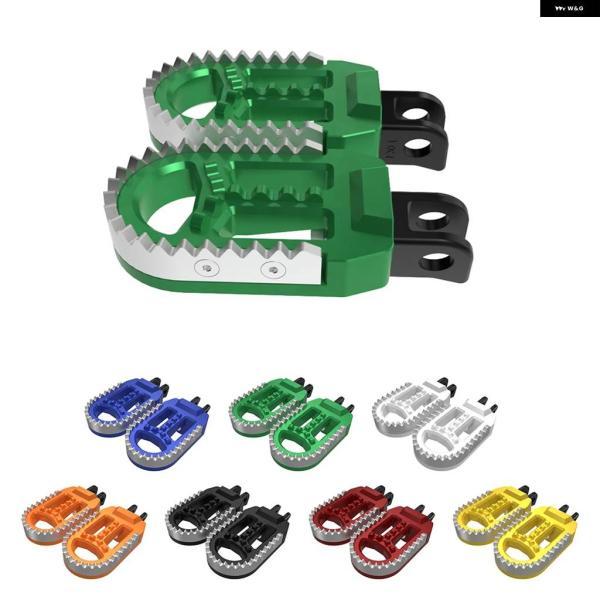 カワサキ KLR650 1987-2017 2018 2022 2023 2024 回転式 フットレスト フットペグ ペダル フロントワイド フットペグ カスタム パーツ アクセサリーHigh-concerned chemical:None...