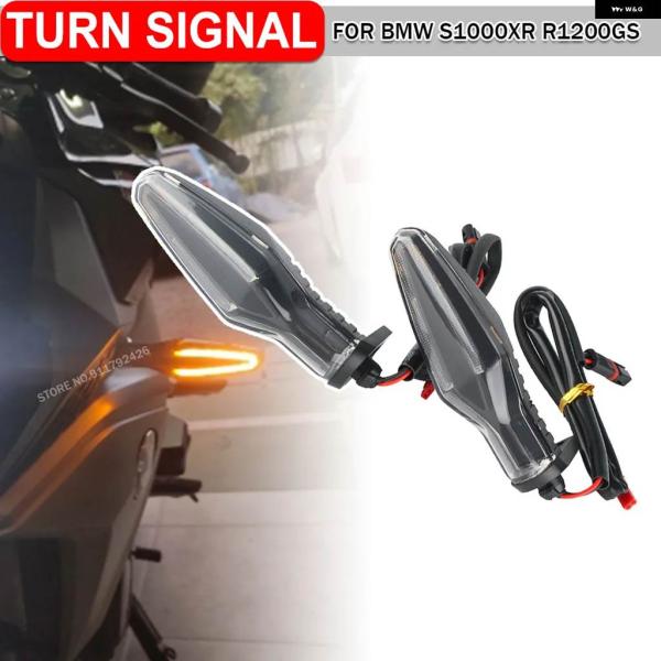 BMW R1200GS F900XR F750GS F850GS S1000R S1000XR F900R バイク ウィンカー フロント LED インジケーター ライト ランプ ブリンカー カスタム パーツ アクセサリーBattery In...