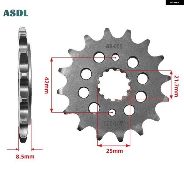 520 16T バイク 20CRMNTI フロント スプロケット サイレント スプロケット スズキ GS500 F-K4 GS 500 E-R 94-98 GS500 H K72007 GS500 E-R カスタム パーツ アクセサリーHi...