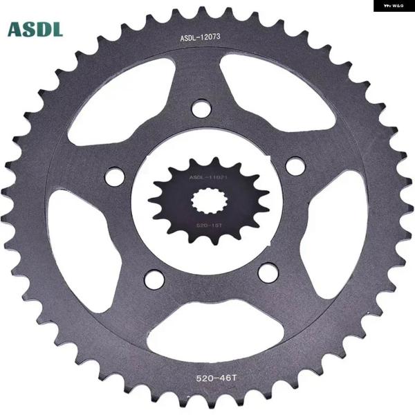 520 15T 46T バイク フロント リア スプロケット スズキ SFV650 2009-2015 SV650 2016-2022 SFV 650 520-15T 46T グラディウス 2013 カスタム パーツ アクセサリーHigh-...