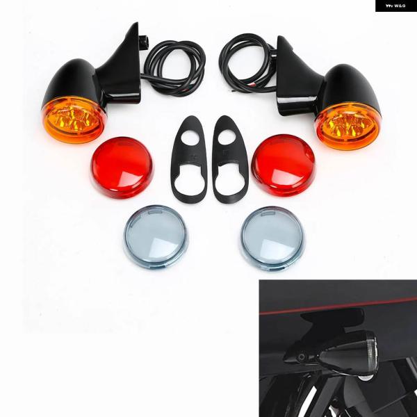 ウィンカーライト ブラケット 4ワイヤー ハーレー ロードグライド FLTRX 2015-2023 ポリス FLTRXP 2024 スペシャル ウルトラ リミテッド CVO カスタム パーツ アクセサリーBattery Included:N...