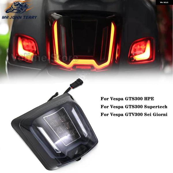 バイク LED テールライト リアランプ ハウジング VESPA GTS300 HPE SUPERTECH GTV300 GTV 300 SEI GIORNI カスタム パーツ アクセサリーHigh-concerned chemical:N...