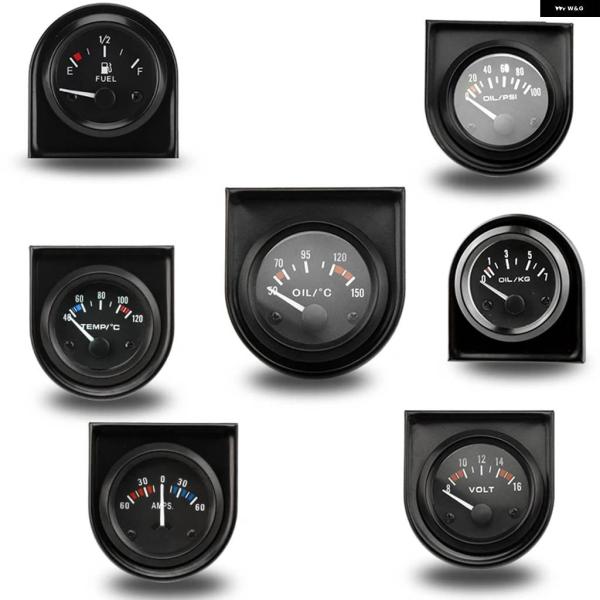 2インチ 52MM 水温計/油温計/ 油圧 PSI/ 油圧 KG/電圧計/電流計/燃料レベル計フロートなしカーメーター カスタム パーツ アクセサリーHigh-concerned chemical:NonePlacement on Vehi...