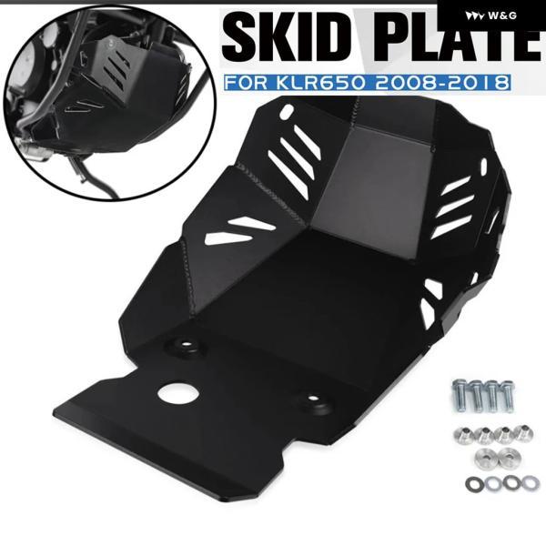 オートバイ バイク スキッドプレート ベリーパン プロテクター エンジン シャーシガード バッシュプレートカバー カワサキ KLR650 KL650E 2008-2022用 カスタムパーツ アクセサリー 交換用部品Protective pa...