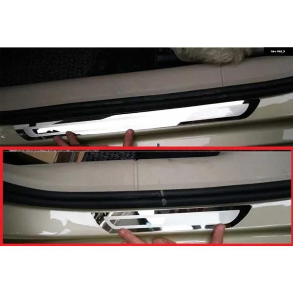 カーアクセサリー ステンレス サイドドア スカッフプレート ドアシル カー スタイリング SEAT LEON CUPRA 2010-15 カスタム パーツ アクセサリーHign-concerned Chemical:NoneOther Pa...