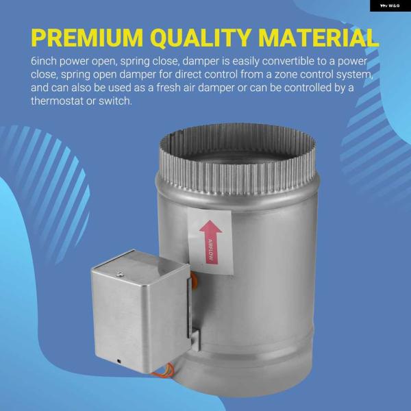 6インチ HVAC 電動ゾーン コントロール 24AC パワー ダンパー ダンパー NSPRD NSPRD024-6NC カスタム パーツ アクセサリーHign-concerned Chemical:NoneOrigin:Mainland ...