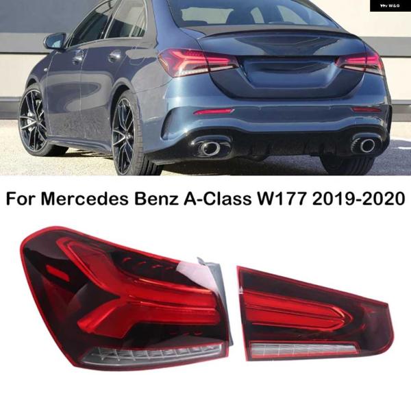 メルセデス ベンツ A クラス W177 2019 2020 LED 車用 リア バンパー テールランプ テールライト アセンブリ リバースストップ ブレーキライト テールライト カスタム パーツ アクセサリーHign-concerned ...