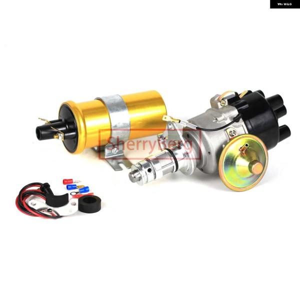 ディストリビューター + 電気キット + コイル ルーカス リライアント ロビン 1973-1977 エレクトロニック 45D4 ディストリビューター + ゴールド スポーツ コイル カスタム パーツ アクセサリーMaterial:allo...