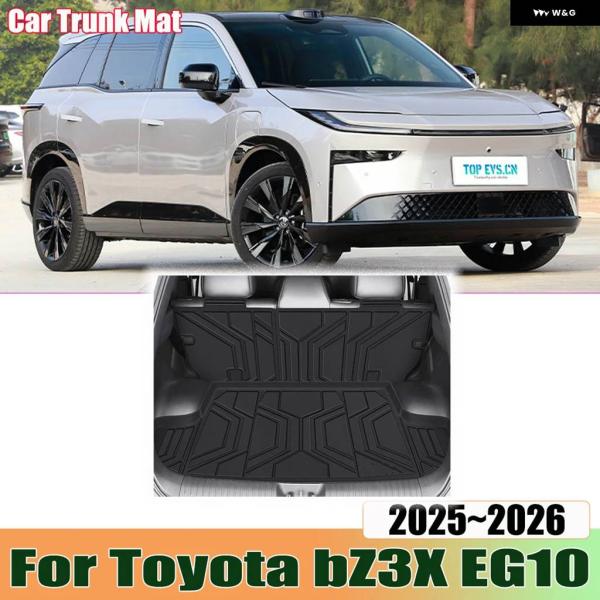 TPE トヨタ BZ3X EG10 2025 2026 2027 カーブートカーゴライナー トランク フロアマットトレイラゲッジコンパートメント パッド ラグ自動車アクセサリー カスタム パーツ アクセサリーTypes of Car Flo...