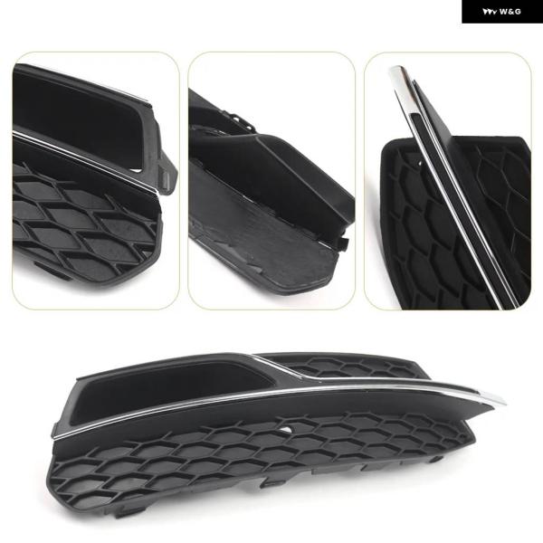 8V3807681L 8V3807682L 車フロント バンパー フォグランプ グリル フレーム アウディ S3 A3 S-LINE 2013-2017 8V3807681K 8V3807682K カスタム パーツ アクセサリーHign-c...