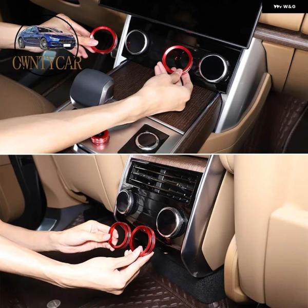 ランドローバー レンジローバー スポーツ ヴォーグ 2023-2025 車セントラル コントロール エアコン ノブリングデコレーションカーアクセサリー カスタム パーツ アクセサリーHign-concerned Chemical:NoneI...