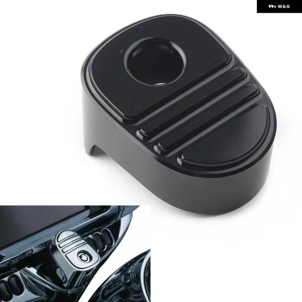 バイク トライライン イグニッション スイッチカバー ハーレー | ツーリング エレクトラ ロードグライド FLH 2014-18 ブラック カスタム パーツ アクセサリーProtective parts:OtherHigh-concern...