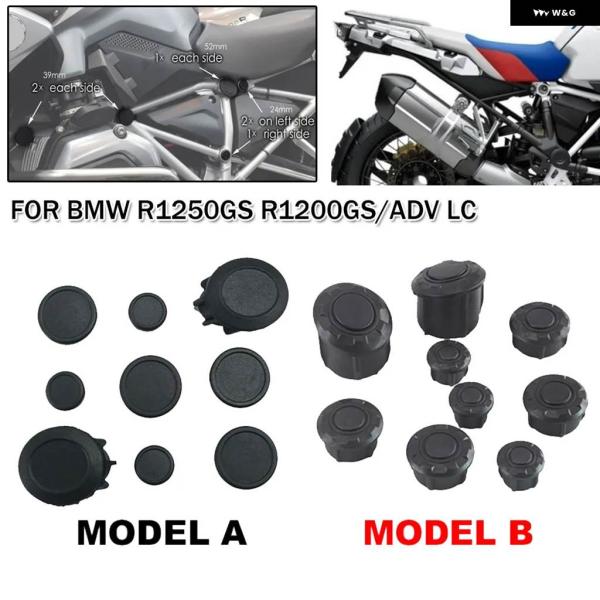 オートバイ フレーム ホールキャップカバー プラグ BMW R1200GS R1250GS LCアドベンチャー2013-2019-21 R1250 R1200GS ADV フレーム エンドキャップ カスタム パーツ アクセサリーHigh-c...