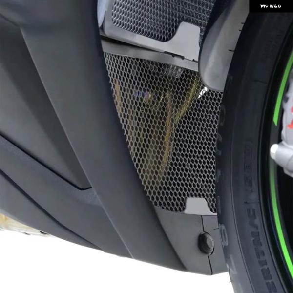 オートバイ カワサキ 2008 2009 2010 ZX-10R ラジエーター ガード ダウン パイプ グリル カバー プロテクター アクセサリー カスタム パーツ アクセサリーProtective parts:OtherHigh-conc...