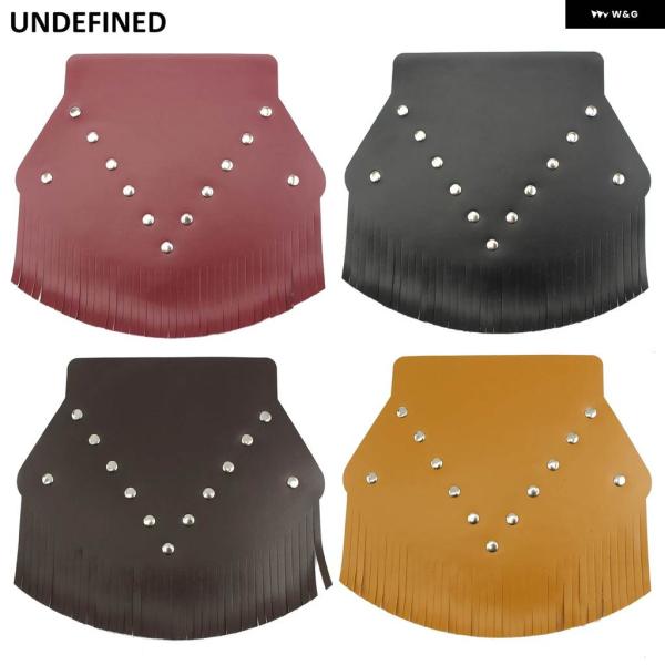 オートバイ PUレザーフェンダーエプロンタッセルグライディング マッドガード ハーレー スポーツスター ツーリング ロードグライド フロントとバック 汎用 カスタム パーツ アクセサリーProtective parts:OtherHigh-...