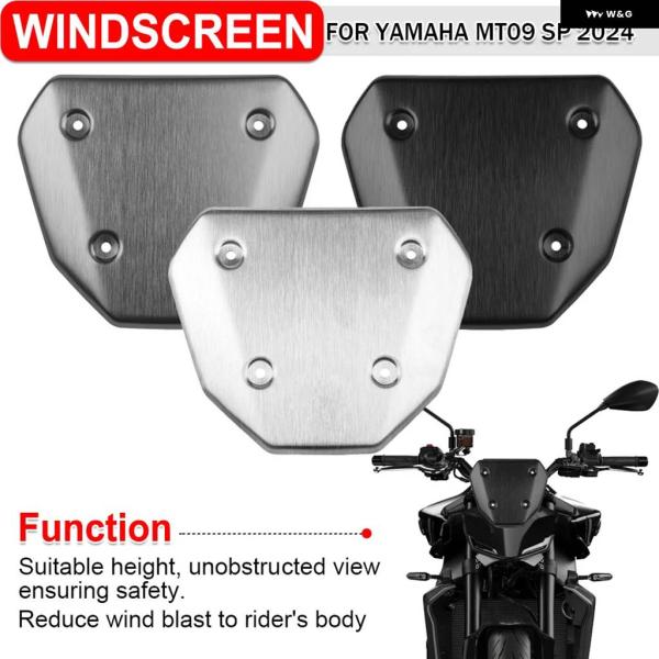 アルミ ウインドスクリーン ヤマハ MT09 SP 2024 オートバイ ウインドシールド ブラケット フロントウィンド フェアリング スクリーン エアロダイナミクスシールド カスタム パーツ アクセサリーHigh-concerned ch...