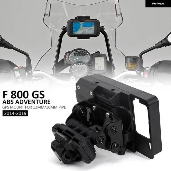 オートバイ アクセサリー 13MM 16MM クロスバー GPS マウント BMW F800GS ABS アドベンチャー ADV 2014 - 2019 ナビゲーション ブラケット カスタム パーツ アクセサリーHigh-concerned...