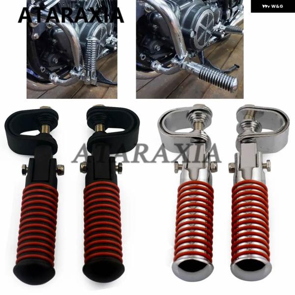 オートバイ フットペグ ペグ ゴム製 フットレスト 7/8インチ 1インチ エンジン ガード クランプキット ツーリング ロードキング ソフテイル ダイナ カスタム パーツ アクセサリーHigh-concerned chemical:Non...