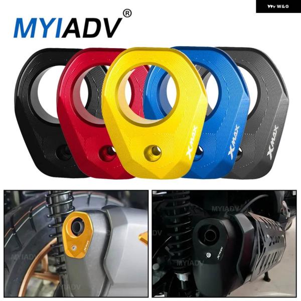 ヤマハ XMAX250 XMAX300 2017-2024 2025 オートバイ 排気 ヒートシールド マフラー パイプ エンドチップキャップ 装飾 カバー アクセサリー カスタム パーツ アクセサリーProtective parts:Ex...