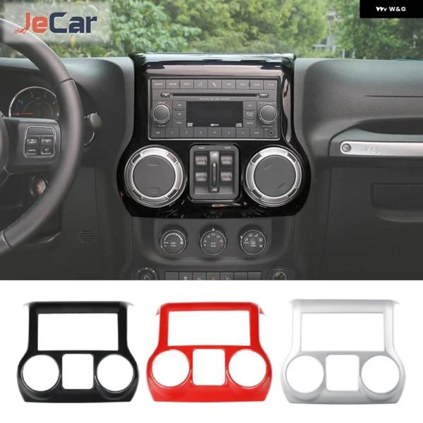 ABS センター ダッシュボード コンソール パネル 装飾 トリム カバー JEEP WRANGLER JK 2011-2017 車内アクセサリー カスタム パーツ アクセサリーHigh-concerned chemical:NoneSti...