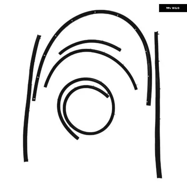 PAJERO4 V90W V80W ウェザーストリップフード 5902A017 5902A054 5902A015 5902A016 MR523297*2 6個 中国製 カスタム パーツ アクセサリーHigh-concerned chemi...