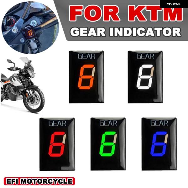 ギア インジケーター KTM 690 DUKE 690 ENDURO 690 SMC 640 LC4 950 1090 RC8 1090 R 990 ABS オートバイ 1-6スピード ギア表示メーター カスタム パーツ アクセサリーHig...