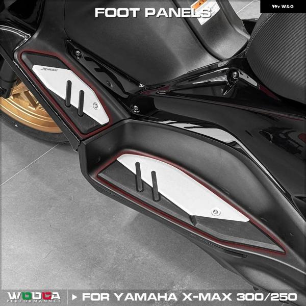 XMAXフット パネル ヤマハ XMAX 125 250 300 400 フットボード レスト フィート アルミ フットペグ X-MAX パネル ステップフロア フットレスト パッド カスタム パーツ アクセサリーItem Weight:0...