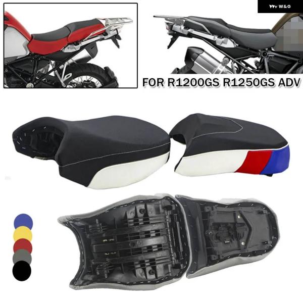 オートバイ R1250GS フロントリア シート ピリオン クッション BMW R1200GS アドベンチャー 2013-2021 R1200GSA R1250 レザーサドルシートカバー カスタム パーツ アクセサリーHigh-concer...