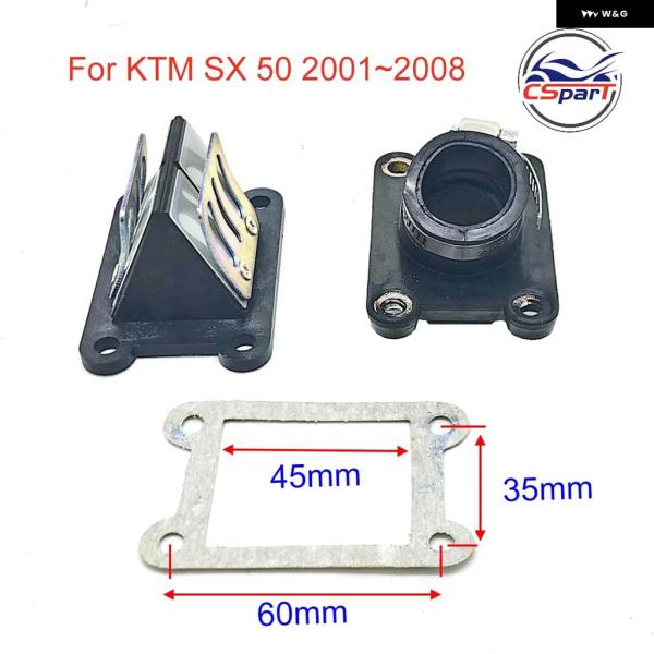 22MM インテーク マニホールド リード バルブ 水冷式 ミニモト KTM 50 50SX ジュニア 50CC SX 2001-2008 ポケットダートピット バイク パーツ カスタム パーツ アクセサリーHigh-concerned c...