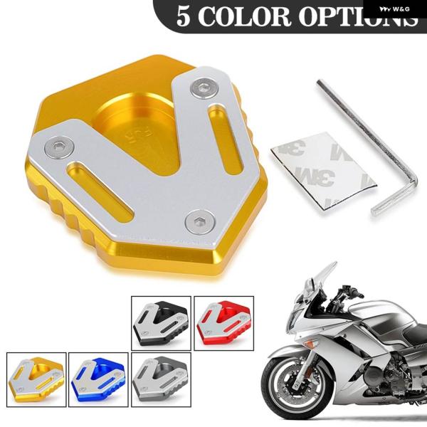 ヤマハ FJR1300 FJR 1300 2001-2019 バイク アクセサリー フットサイド スタンド パッド プレート キック スタンド エンラージャー サポート エクステンション カスタム パーツ アクセサリーProtective ...