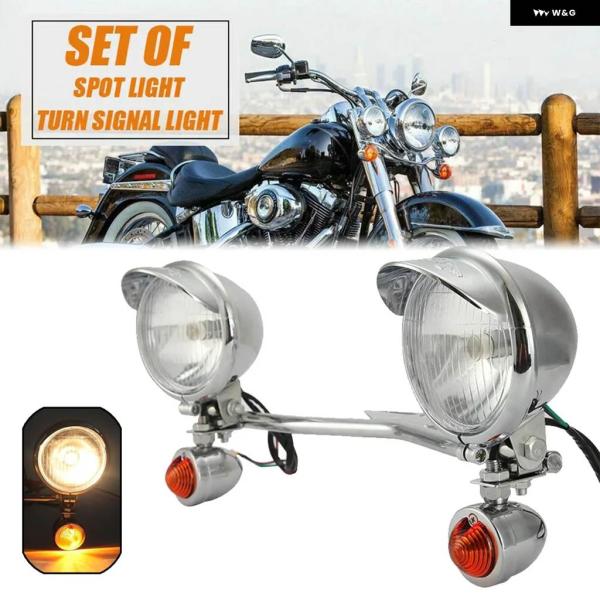 アンバー ライト オートバイ 通過 フォグ灯 フロントウィンカー ランプ ブラケット マウント ホルダー ホンダ ヤマハ カワサキ 汎用 カスタム パーツ アクセサリーHigh-concerned chemical:NoneOrigin:M...