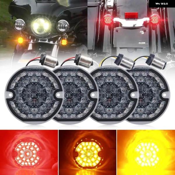 3-1/4 3.75インチLEDは11561157フロント後方ウィンカー ハーレー ロードキング クラシック ツーリング バイク 装飾 ライト カスタム パーツ アクセサリーHigh-concerned chemical:NoneModel...