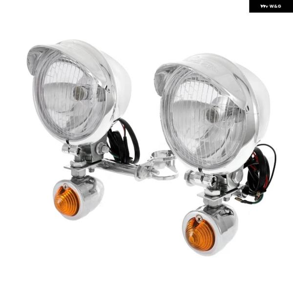 ハーレー ホンダ ヤマハ 汎用 トライアンプ用 フォグランプ 通過ウォグランプウィンカー マウント ホルダー 付き カスタム パーツ アクセサリーHigh-concerned chemical:NoneOrigin:Mainland Chi...