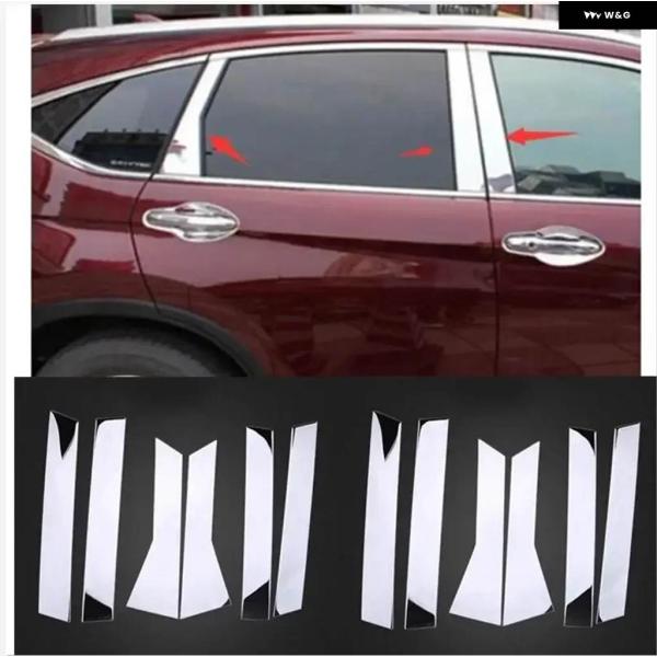 ホンダ CR-Vアクセサリー 2012/13/14/15/16/ ステンレス ウィンドウ トリム センターピラー カバー カスタム パーツ アクセサリーHigh-concerned chemical:NonePlacement on Veh...