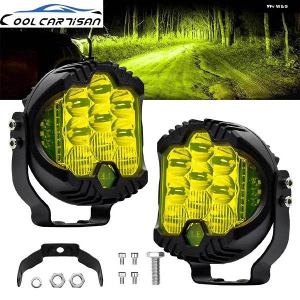 3インチLEDサーチバー WOKライトハイビーム ヘッドライト 120W マイル ボルボ トラック ジープ 4X4オフロード用 バイク プロジェクター 12V 24V カスタム パーツ アクセサリーHigh-concerned chemic...
