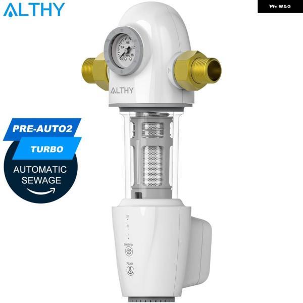 ALTHY プレオート2 フラッシング 逆洗 プレフィルター スピンダウン 沈殿物除去フィルター セントラル全館浄水システム カスタム パーツ アクセサリーHigh-concerned chemical:NoneWater Quality ...