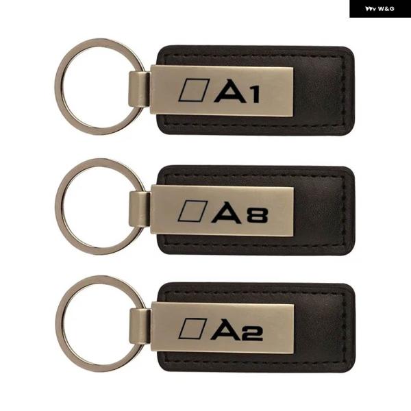 レザーメタルカーキーチェーンキーホルダーカーキーリングアウディA1 A2 A3 A4 A5 A6 A7 A8 Q2 Q3 Q4 Q5 TTカー カスタム パーツ アクセサリーHigh-concerned chemical:NoneBrand...