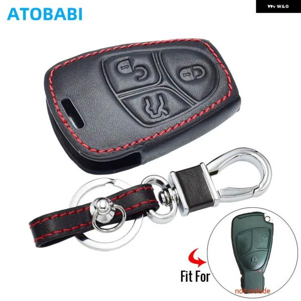 レザーカーキーカバー メルセデスベンツ C E G M R Sクラス 2000 - 05 スマートリモコンフォブ プロテクターケース カスタム パーツ アクセサリーHigh-concerned chemical:NoneBrand Name...