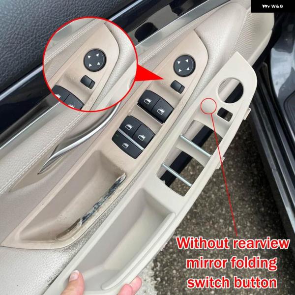 左ハンドル LHD BMW 5 F10 F11 レッドブラウンベージュブラック 車内内装ドアハンドルパネルプルトリムカバー カスタム パーツ アクセサリーHigh-concerned chemical:NoneOther Part Numb...