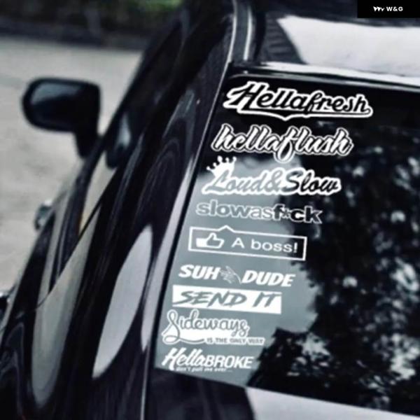 カーステッカー デカールパック カーウィンドウステッカー KDM スラムドレース ドリフト カスタム パーツ アクセサリーCategory:StickersType Of Sticker:Car Bodyis_customized:YesI...