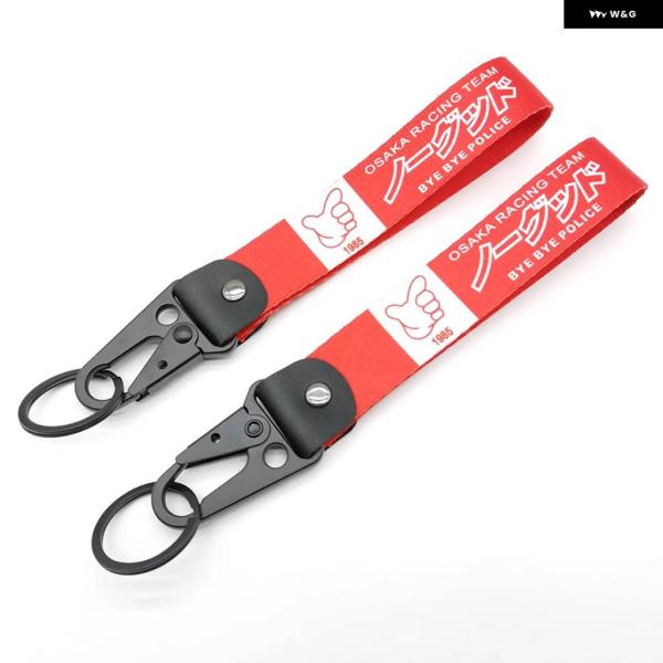 レーシング モディファイドスタイル 大阪 イーグルビーク キーチェーン レッド ナイロン 熱転写プロセス キーリング 1985 未使用 カスタム パーツ アクセサリーHigh-concerned chemical:NoneItem Diam...