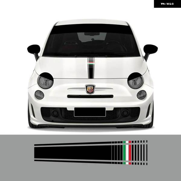 500 595 PUNTO ボンネットストライプ グラフィック デカール ステッカー リバリーバッジ BS-003 カスタム パーツ アクセサリーCategory:StickersType Of Sticker:Car Bodyis_cus...