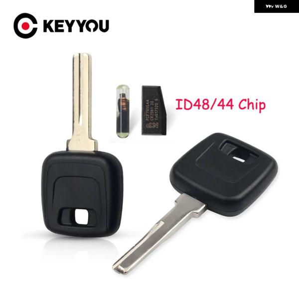 キーシェルケース カバー ハウジングケース ボルボ S40 V40 D30 S60 S80 XC90 XC60 ID48/ID44 チップ NE66 HU56R ブレード カスタム パーツ アクセサリーHigh-concerned chem...