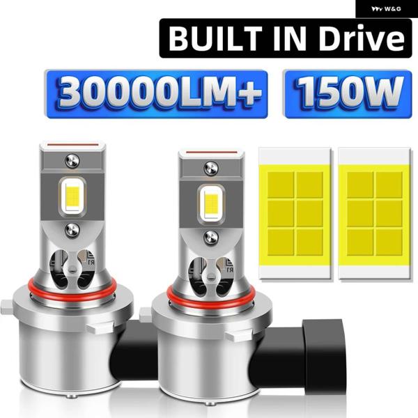 9005/HB3 9006/HB4 H11 H4 H7 LED ヘッドライト 30000LM 6500K ホワイトフォグ バルブ 内蔵ドライブランプ スーパーネス 車用 2個 カスタム パーツ アクセサリーHigh-concerned ch...