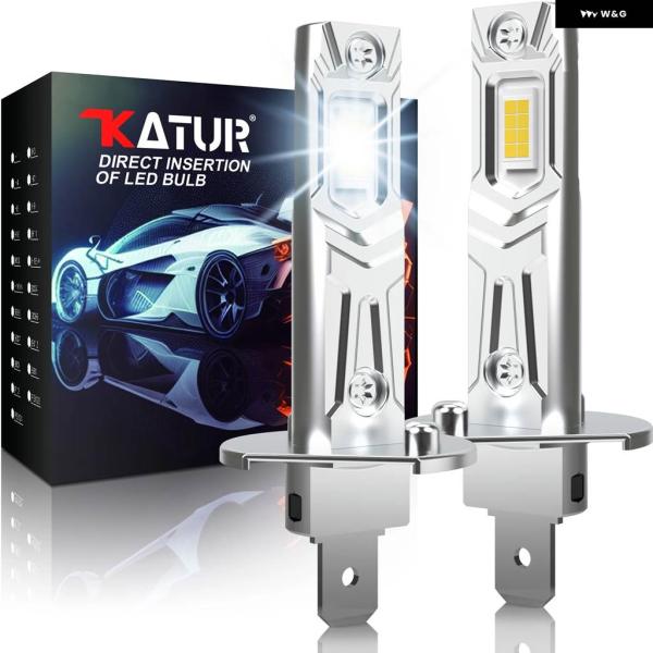 H1 LED カー ヘッドライト ミニサイズ デシ フォグランプ 20000LM 6000K ホワイト ファンレス プジョー 206 CC 307 207 308 SW 2008 306 カスタム パーツ アクセサリーCar Brand:U...