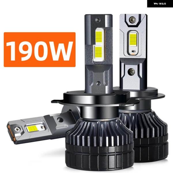 190WスーパーカーLED ヘッドライト バルブ H1 H7 H4 H11 H8 9005 HB3 9006 HB4 D2H D1S 6000Kホワイトライト カスタム パーツ アクセサリーHigh-concerned chemical:N...